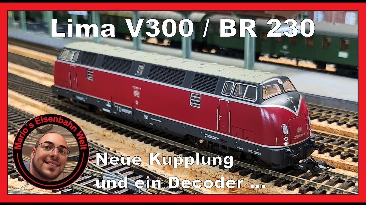 Neue Kupplungen und ein Decoder für die Lima V300 / BR 230 ... H0 ...