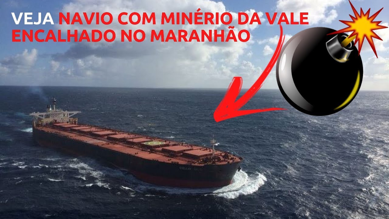 VEJA NAVIO COM MINÉRIO DA VALE ENCALHADO A CERCA DE 100km DA COSTA DO ...