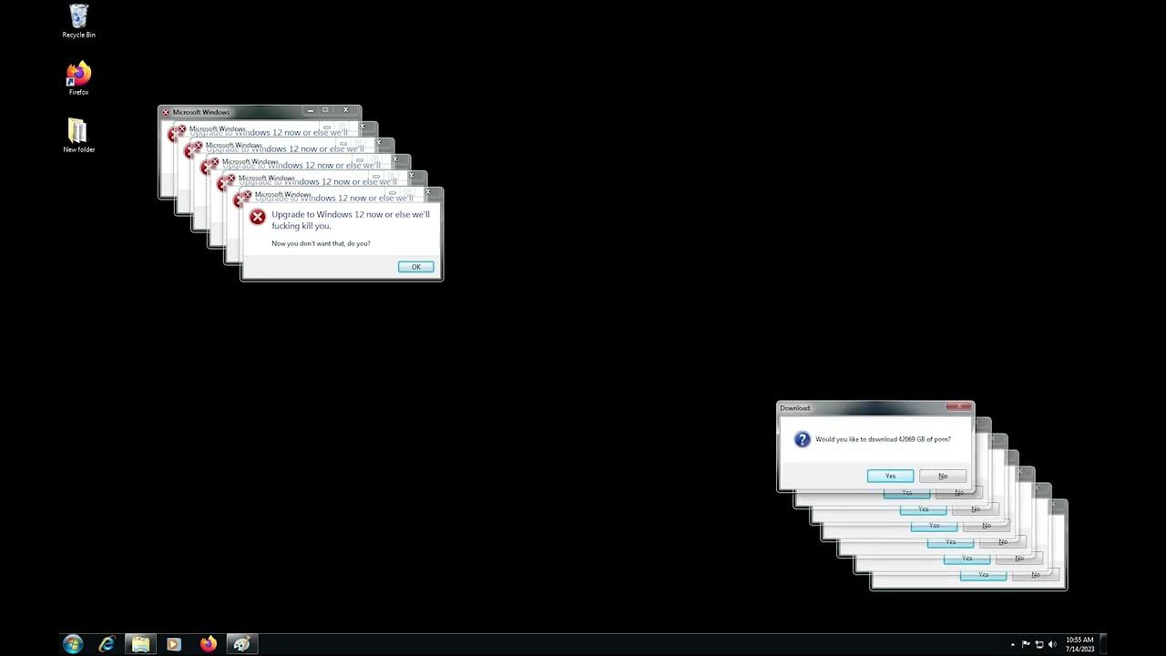 Windows 7 Crazy Error [Preview] - YouTube