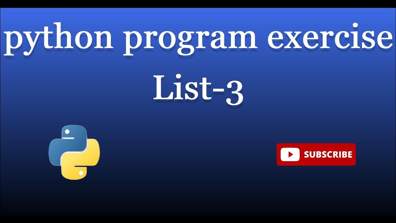 list 3.Write a Python program to count the number of strings from a given list of strings. - YouTube