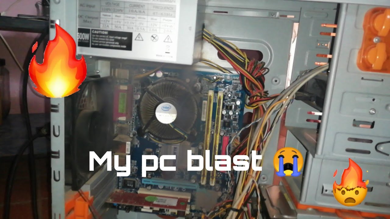 My pc blast 💥😭 - YouTube
