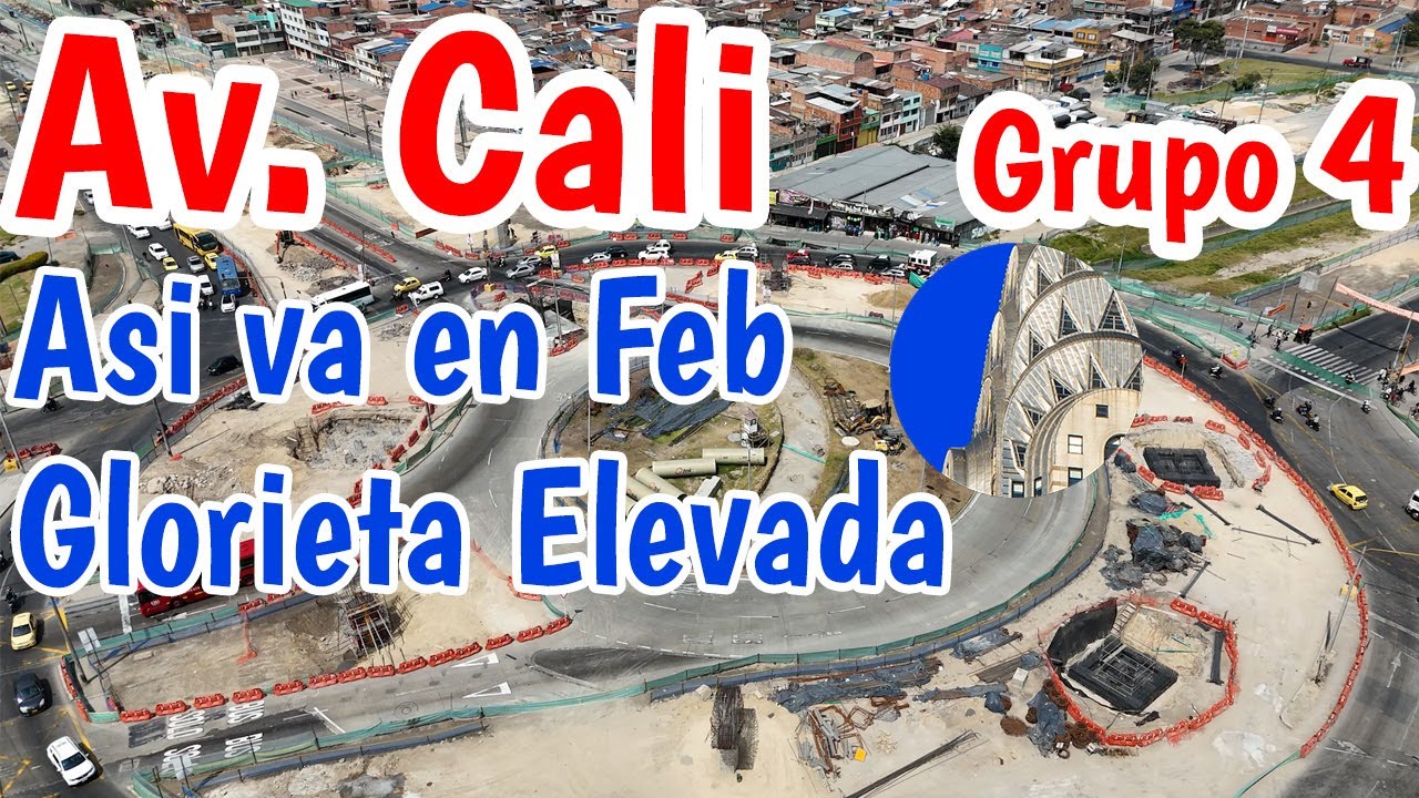 Así va la glorieta elevada del grupo 4 Avenida Ciudad de Cali Febrero ...