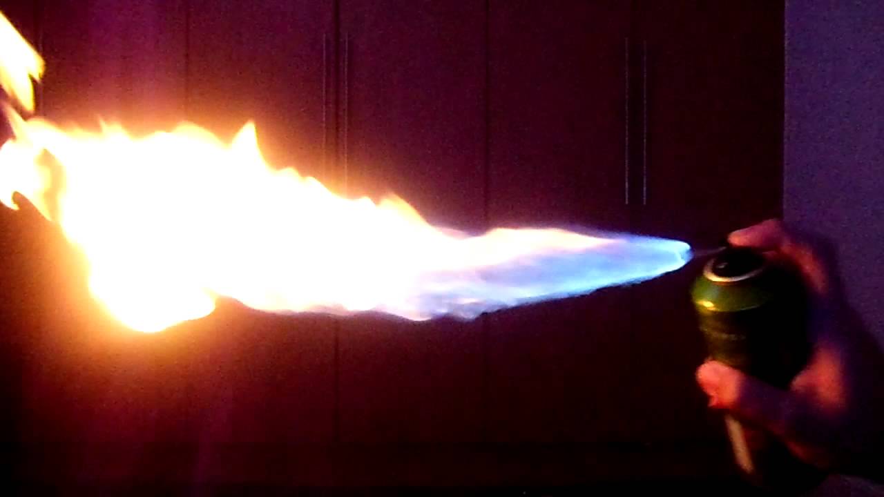 How to make a HomeMade Flame Thrower VERY SIMPLE! - YouTube