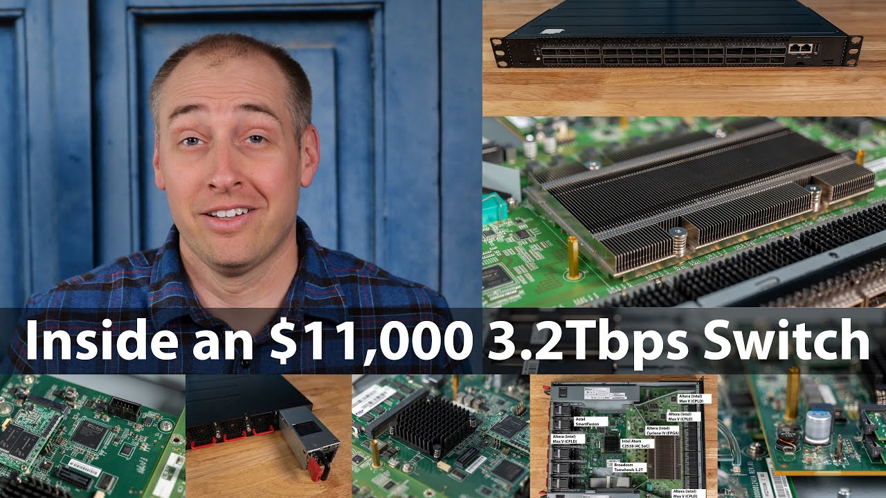 Inside an $11K Edgecore AS7712-32X Bare Metal Switch - YouTube