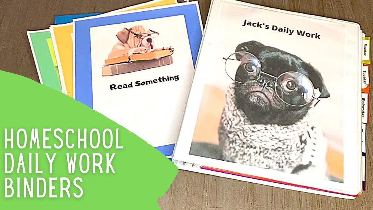 Homeschool Daily Work Binders - Easy Organization System - YouTube