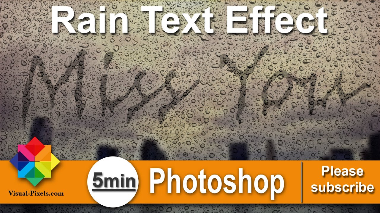 Photoshop Tutorial: How to Write on a Foggy Rainy Window - YouTube