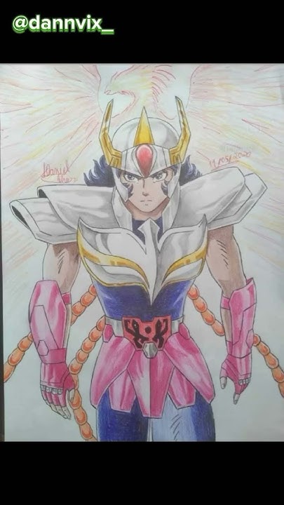 Meus desenhos de "Os Cavaleiros do Zodíaco" | Dannvix #shorts - YouTube