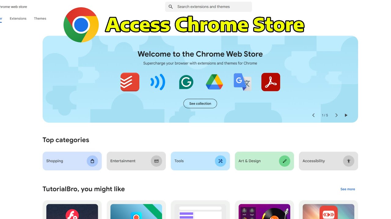 How To Access Chrome Web Store on Google Chrome Browser (2025) - YouTube