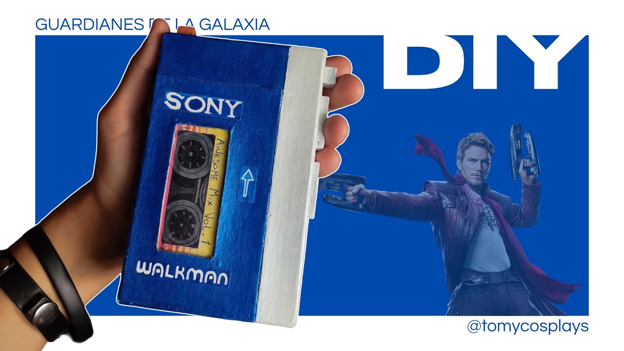 DIY: Star Lord's Walkman of Cardboard - YouTube