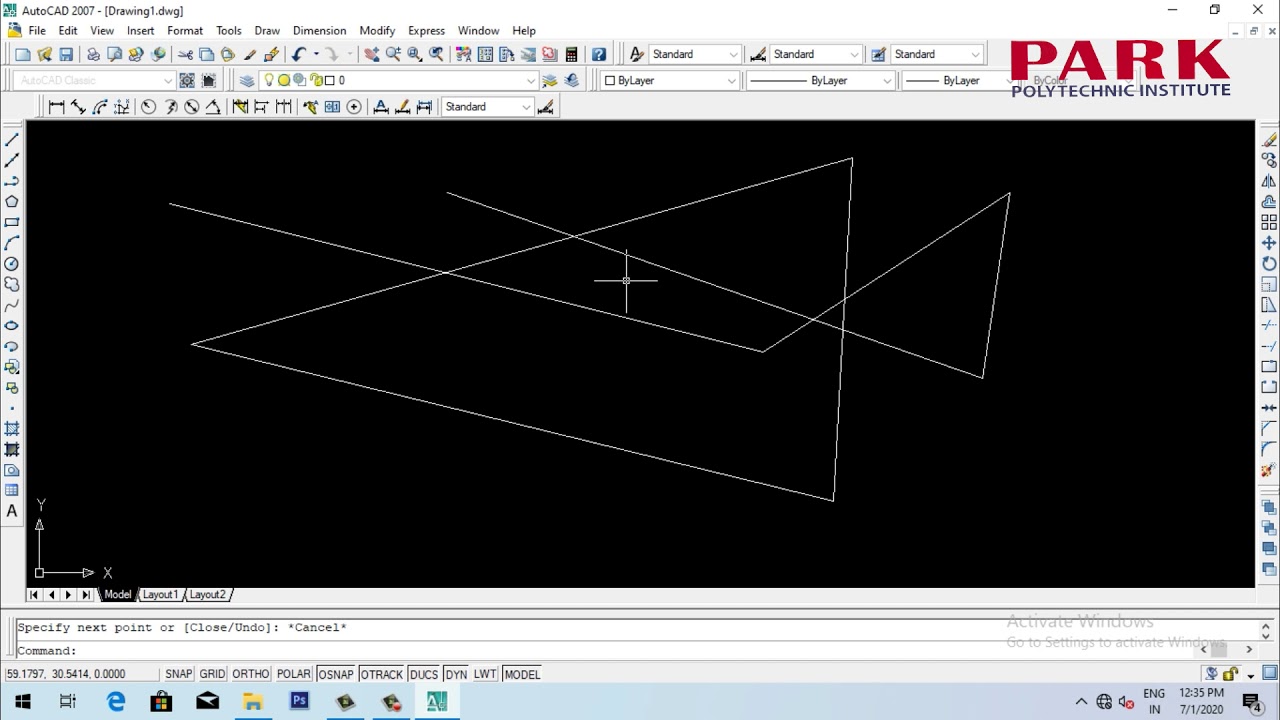 Auto Cad 2007 এর Interface সম্পর্কে ধারণা - YouTube