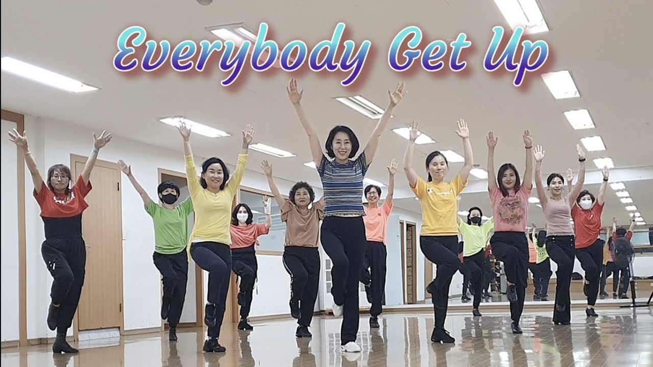 Everybody Get Up Linedance ( Phrased Advanced ) / JJ 저녁 중고급반 8시부 - YouTube