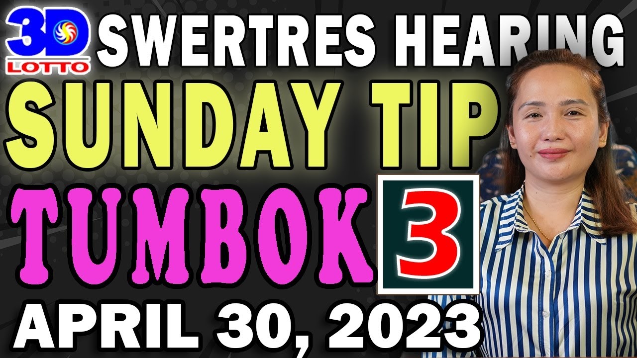 SWERTRES 3D HEARING Today April 30, 2023 - TUMBOK - YouTube
