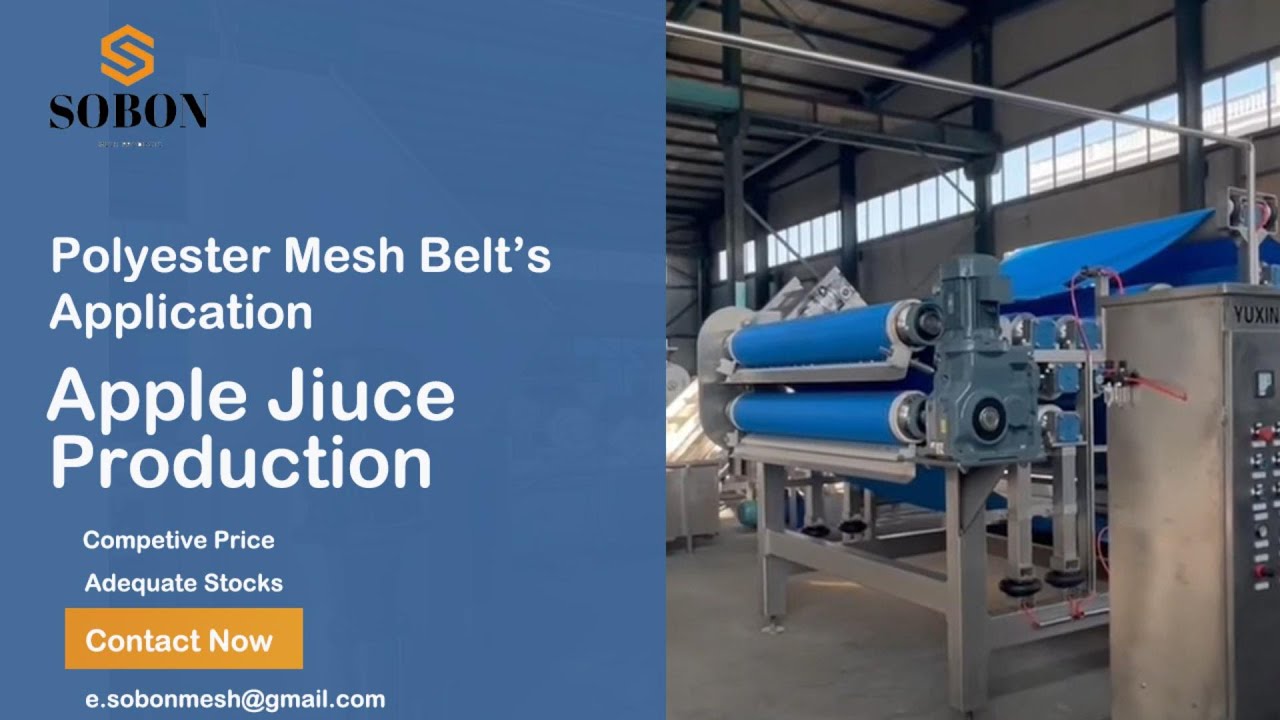 How Polyester Mesh Press Belt Used in Apple Juice Industry ?-SOBON MESH ...