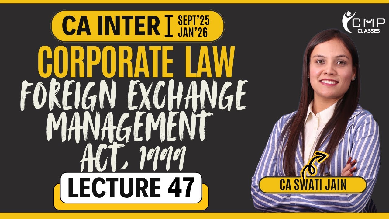 CHAPTER 15 | LECTURE 47| FREE REGULA BATCH | CA INTER JAN 26/ MAY 26 ...
