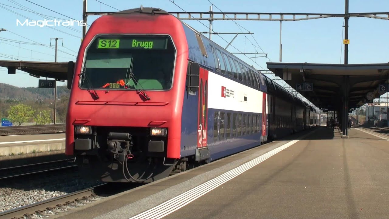 [Full-HD]Re 450 der SBB S-Bahn S12 nach Brugg und SBB Re 460 mit IR ...