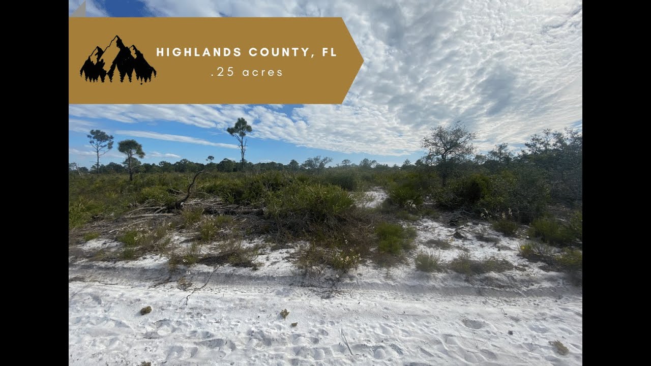 Video Tour - .25 acres in Highlands County, FL (HIG1024) - YouTube