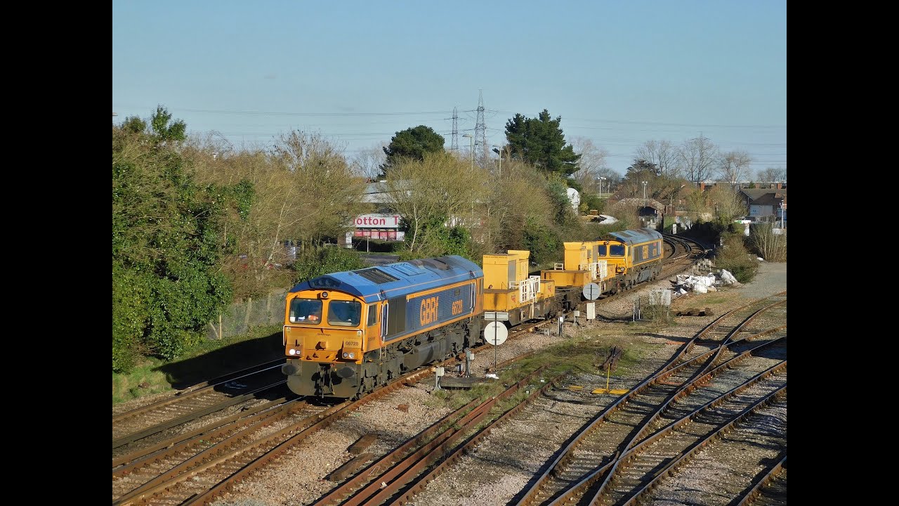 GBRf Class 66 'Sheds' return to Totton Yard - 26/02/2021 - YouTube