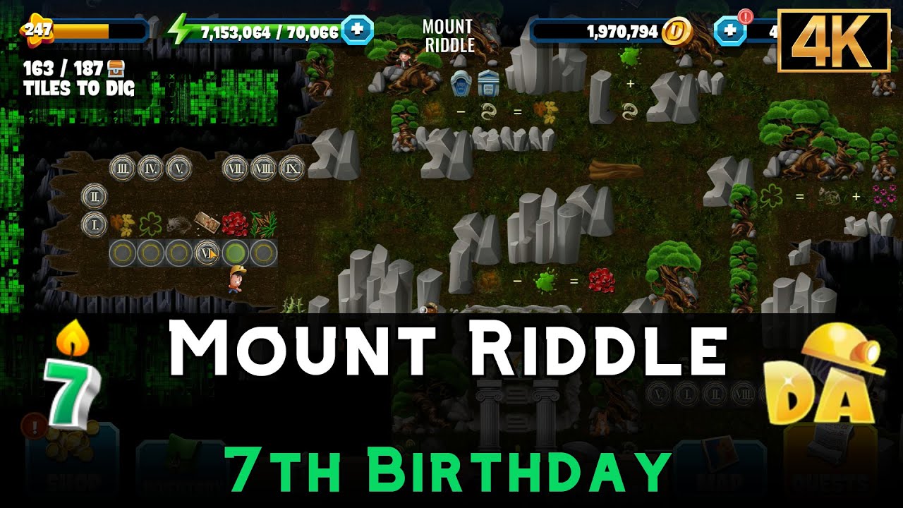 Mount Riddle | 7th Birthday #2 | Diggy's Adventure - YouTube