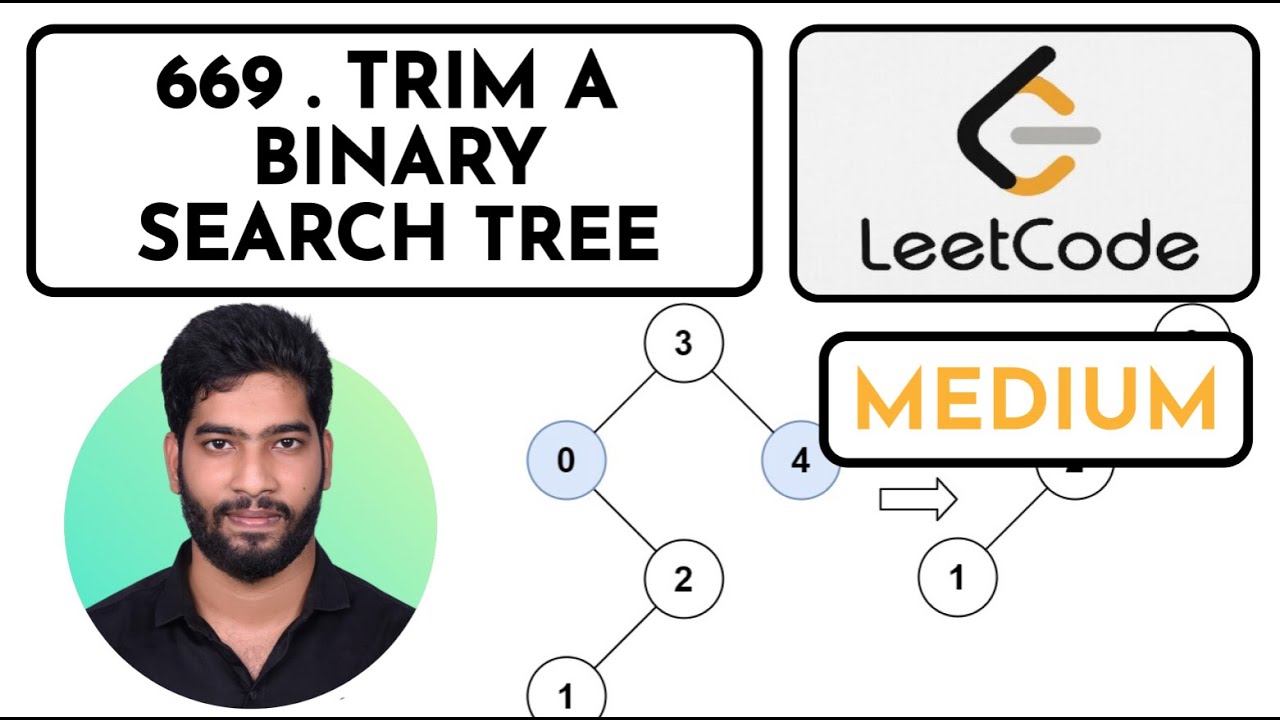 669 Trim A Binary Search Tree Leecode Bst Problem Detailed