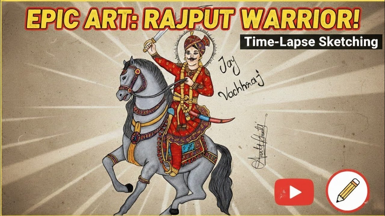 🙏Veer Vachhra Dada Drawing || How to make Vachhra Dada Drawing ...