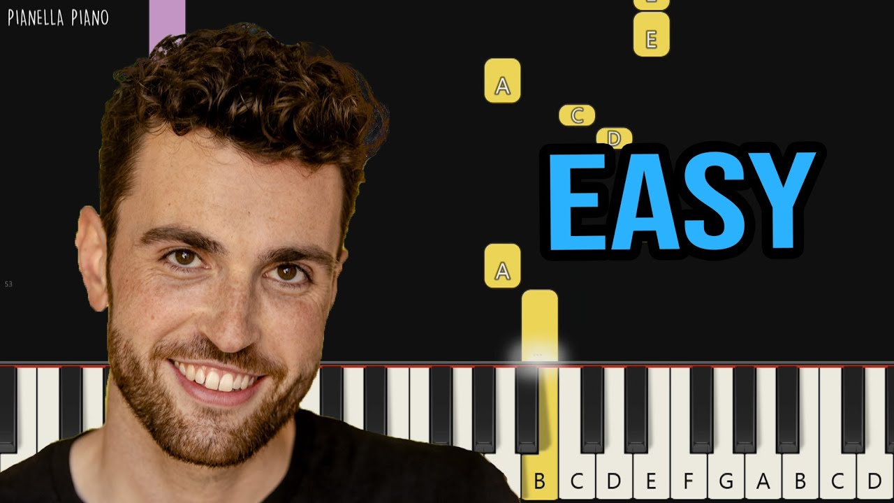 Duncan Laurence - Arcade (ft. Fletcher) | EASY Piano Tutorial by ...