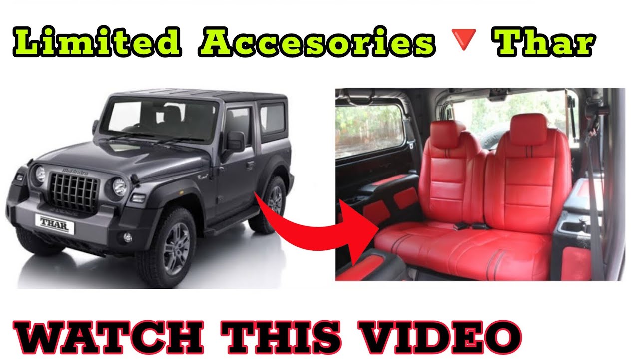 thar accessories||mahindra thar accessories||thar modified||modified ...