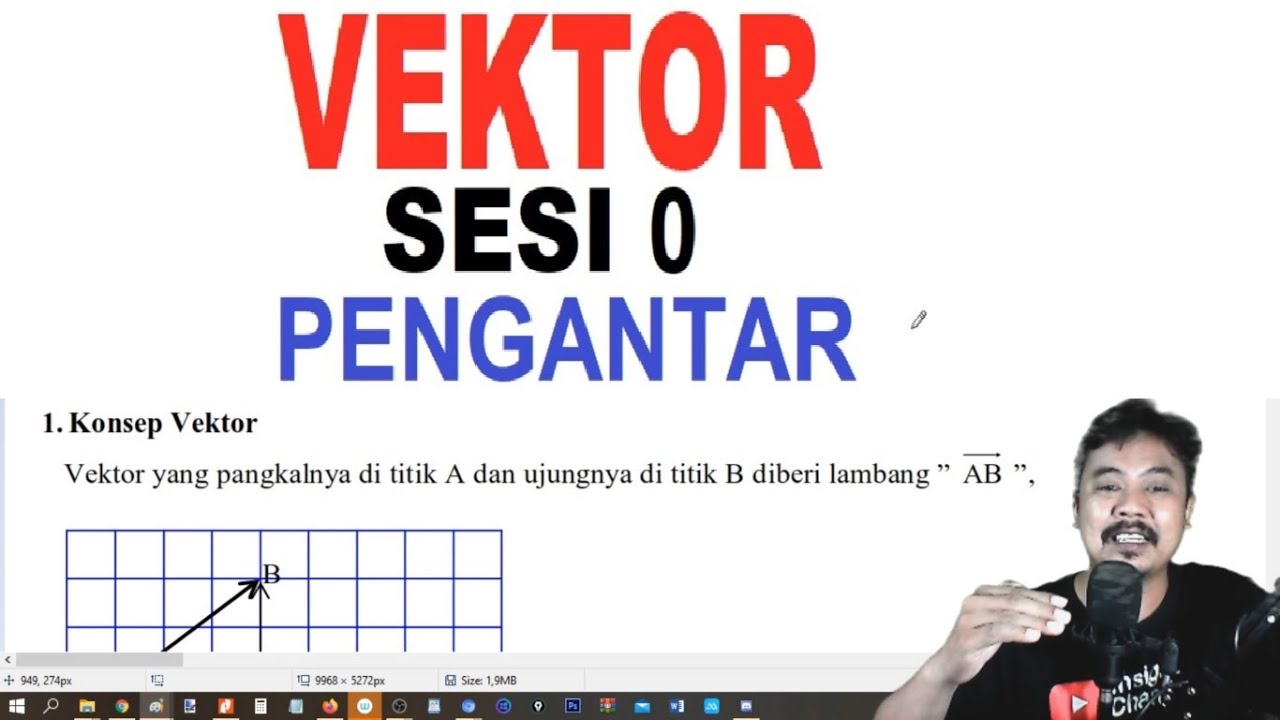 matematika vektor sma , pengantar vektor , rangakuman dan soal TUTORIAL ...