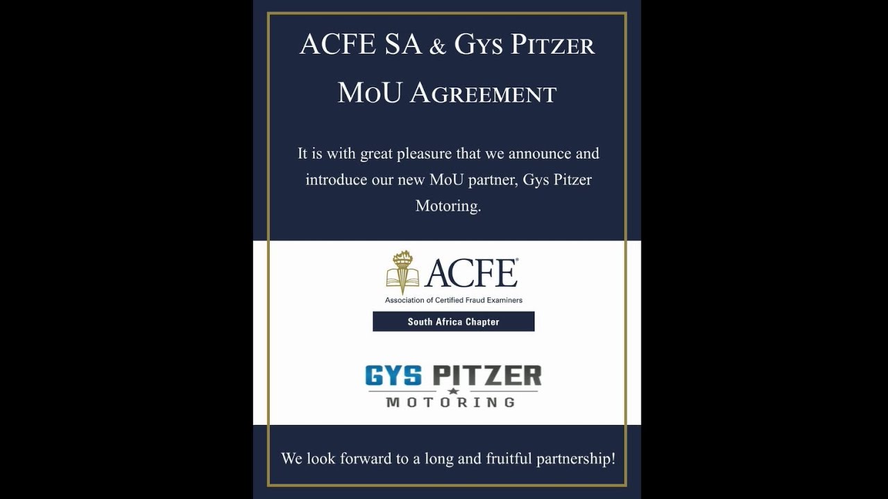 ACFE SA and Gys Pitzer MoU - YouTube