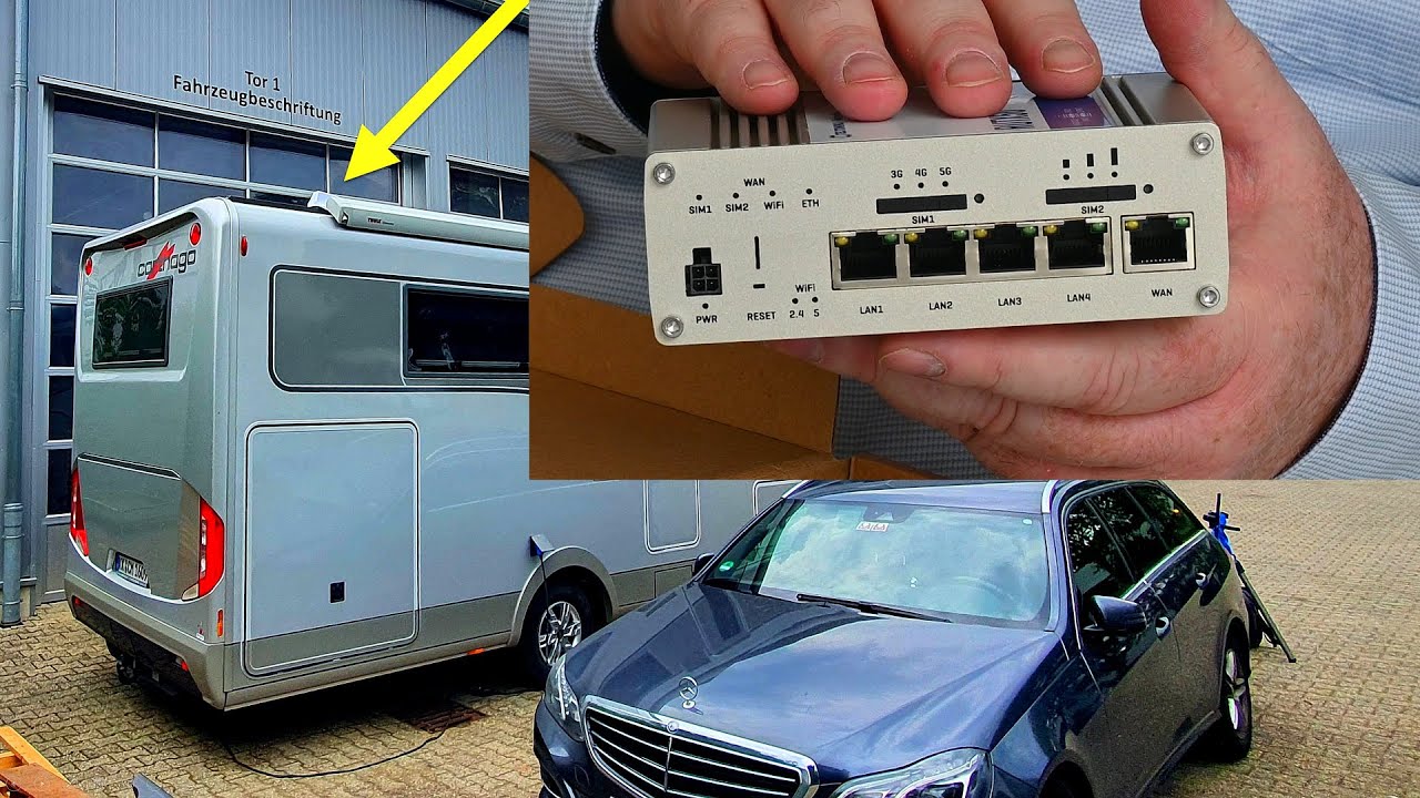 Teltonika RUTX50 5G-Router im Carthago-Camper mit Poynting-Antenne: So ...