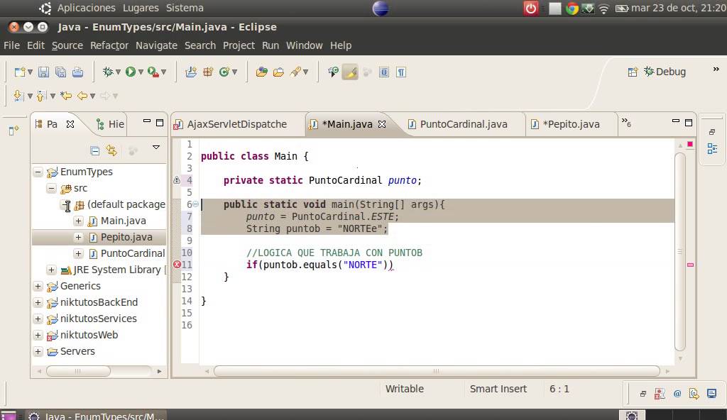 Tutorial Java en Español - Capitulo 64 - Tipos Enumerados - YouTube