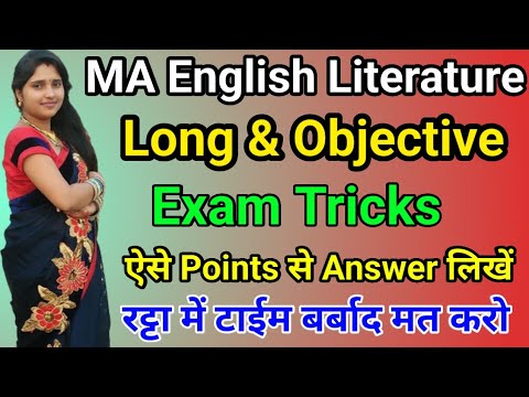 MA English Long & Shorts Question-Answer Point Easy Tricks || MA ...
