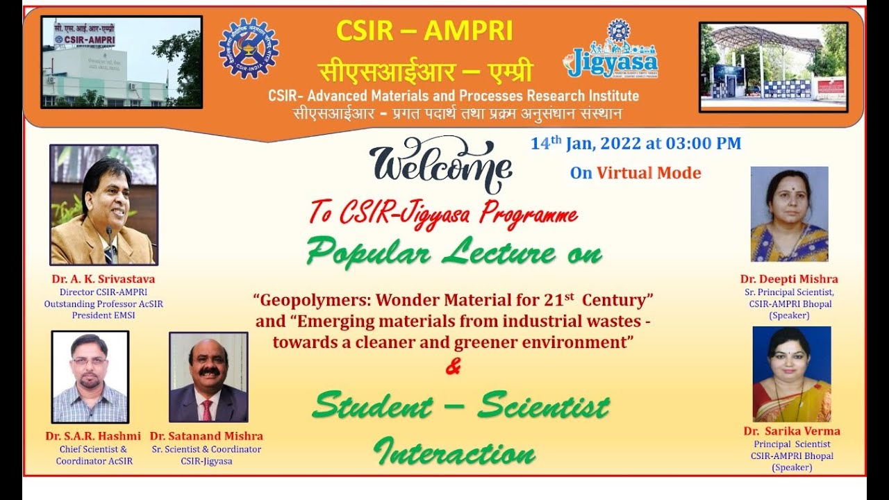 Popular Lecture and Student- Scientist Interaction Programme (3rd ...