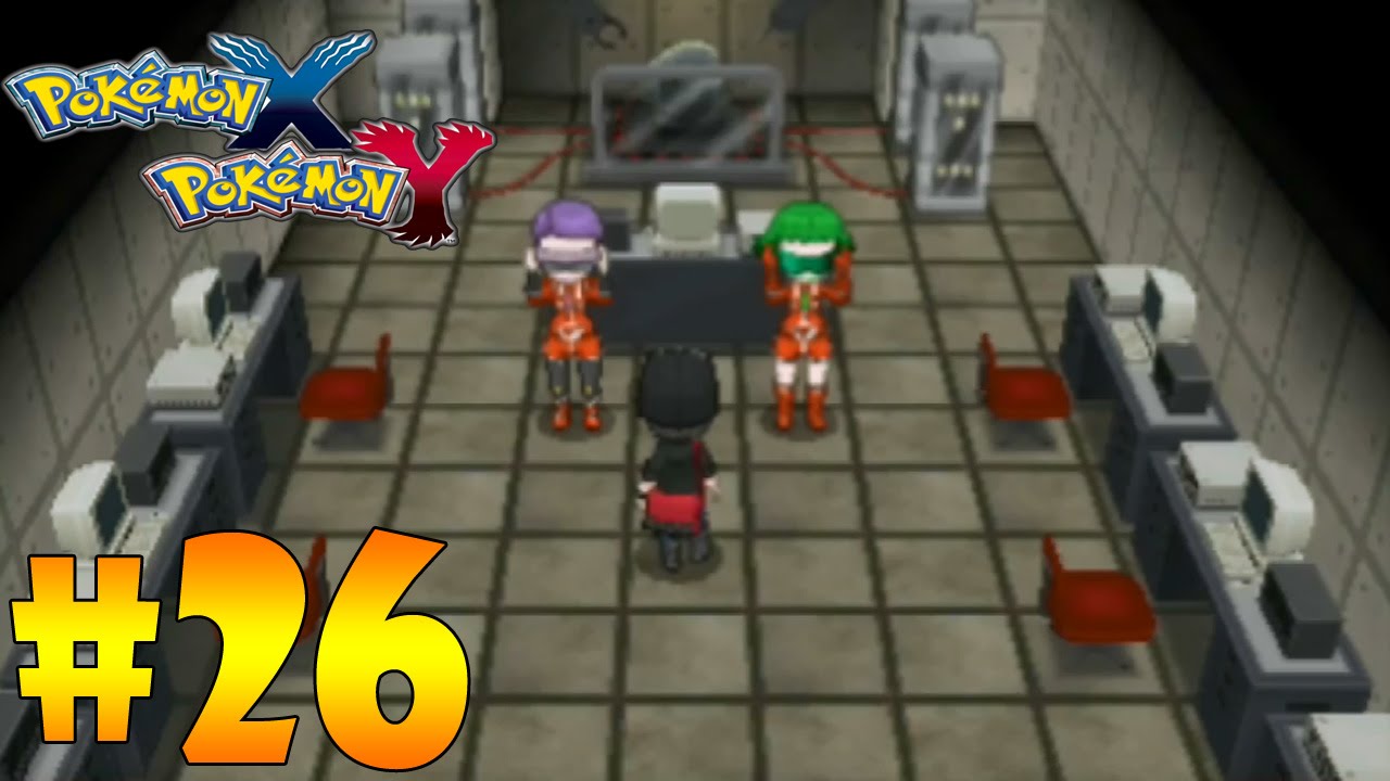 Pokemon Y | Walkthrough Español | Parte 26 "En la Base secreta del Team ...