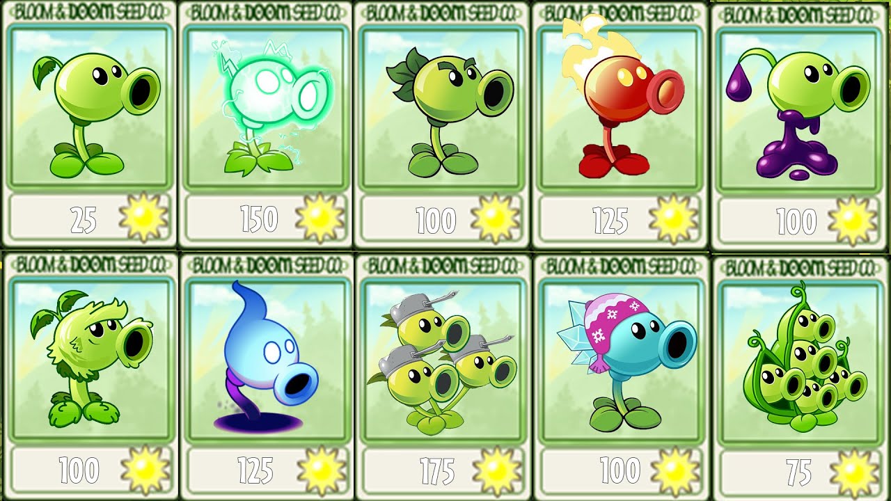 PvZ 2 Gameplay - Pea Vine & All Peashooters Challenge - Which Plant's ...