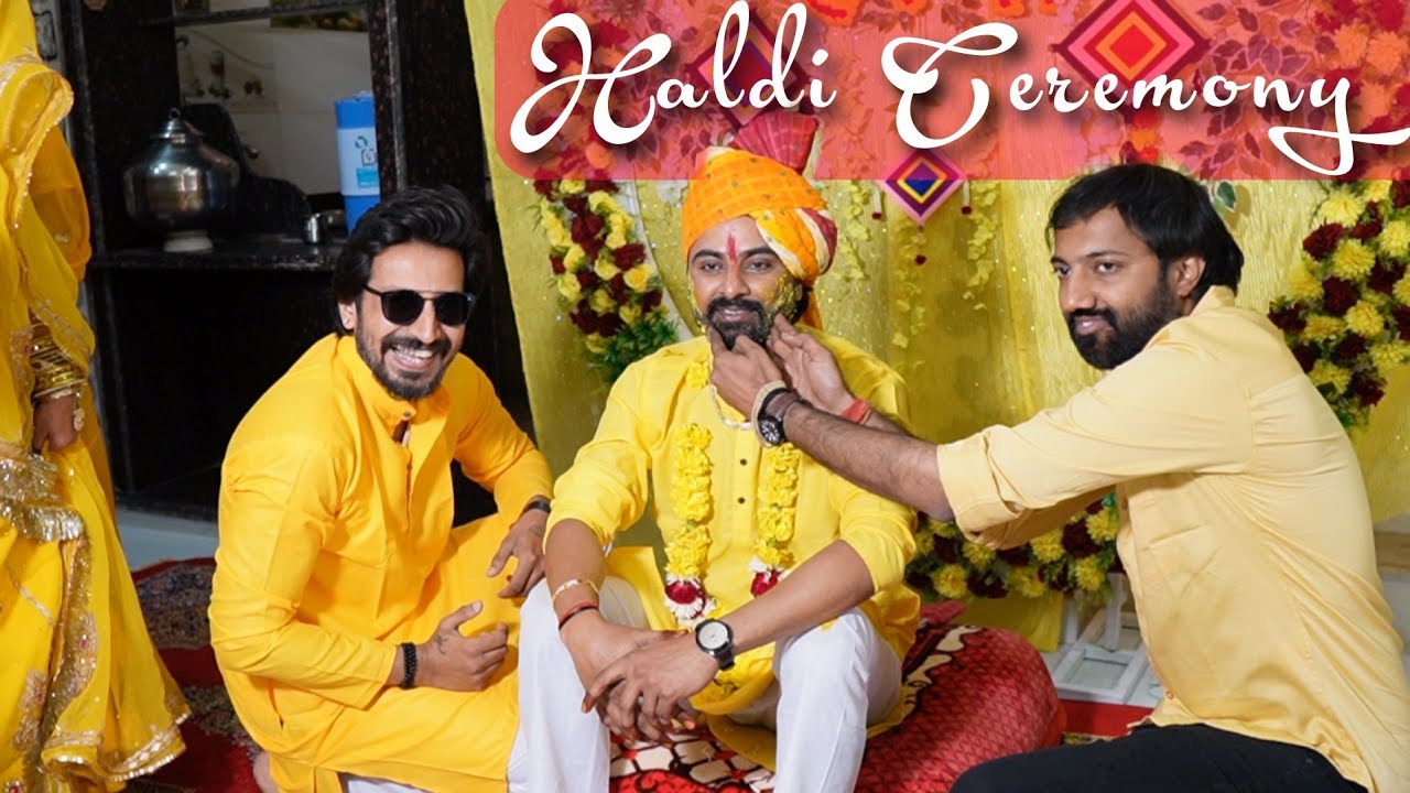 BEST HALDI CEREMONY AT RAJASTHAN ️🔥FAMILY FUN 🤩 - YouTube