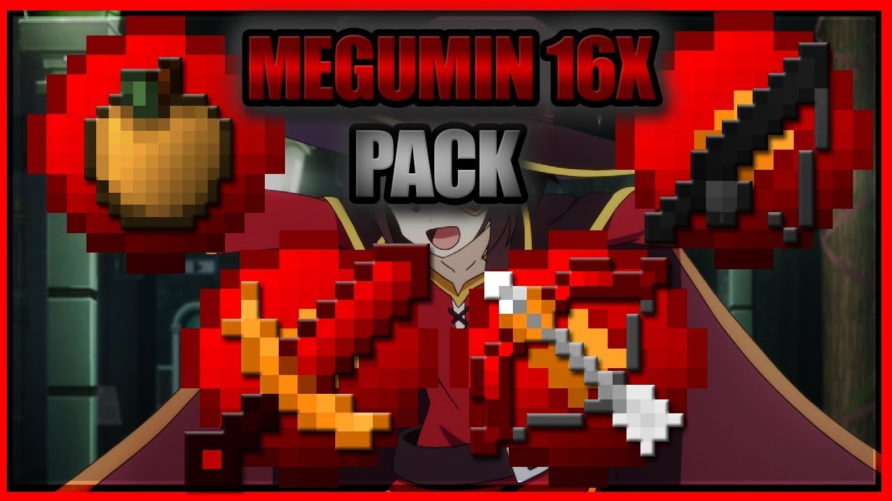 Minecraft PvP Texture Pack l MEGUMIN 16X [1.7/1.8] ★ - YouTube