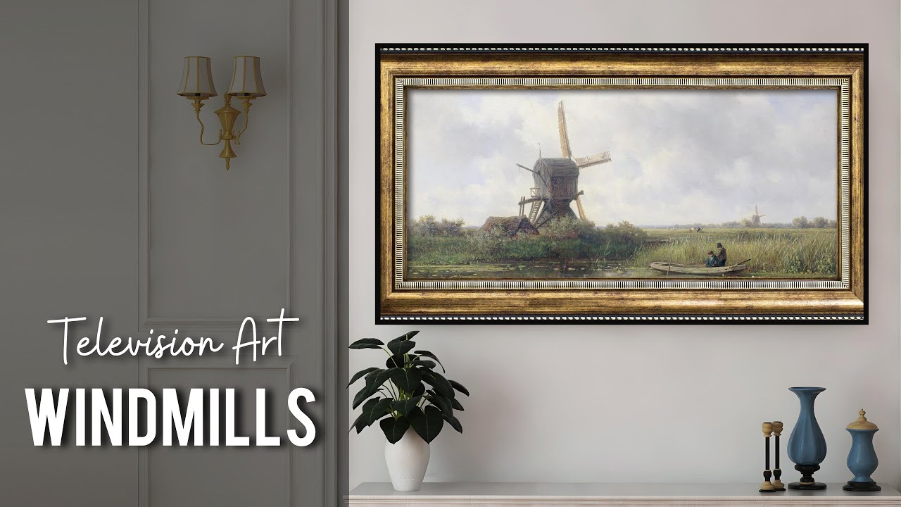 Windmill Vintage TV Art | Turn your TV into Art | Subscribe Now For All ...