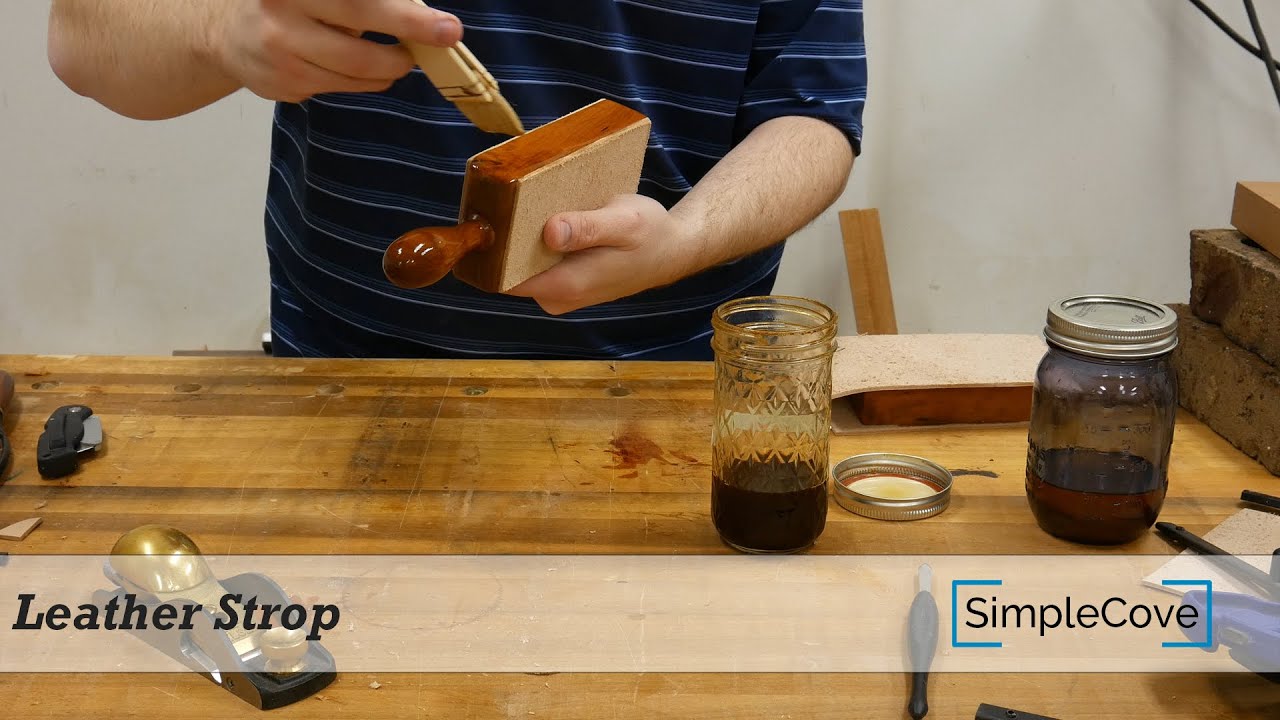 Making A Leather Strop - YouTube