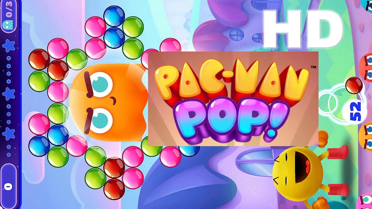 "PAC-MAN Pop - Bubble Shooter" Game Review 1080p Official BANDAI NAMCO ...