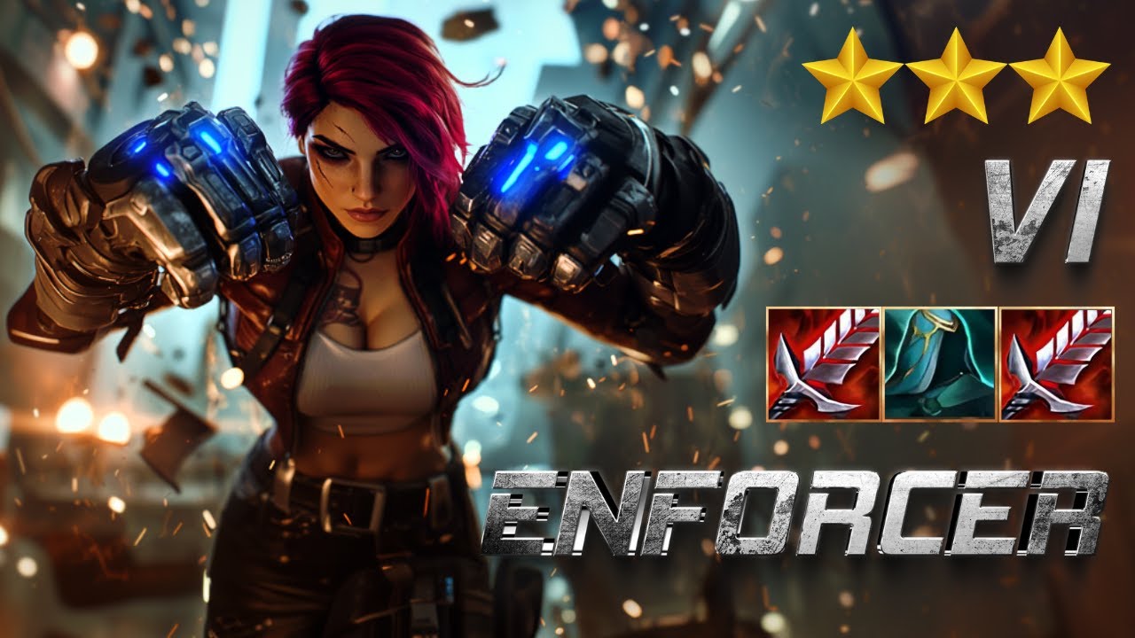 Enforcer - 3 Star Vi Win The Game | TFT Into the Arcane | Teamfight ...