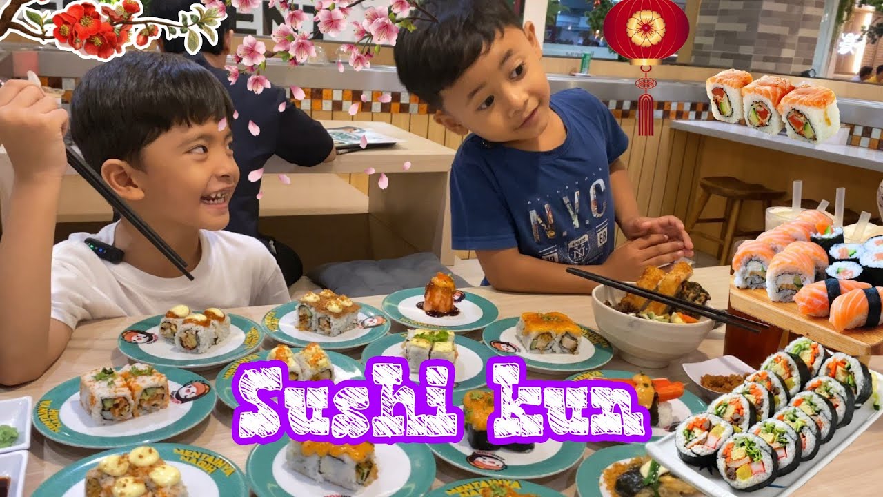 Makan Sushi di Sushi Kun Kota Kediri - YouTube