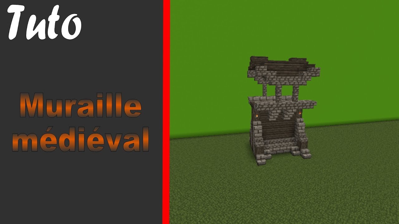 [TUTO] Muraille médiévale (Minecraft) - YouTube