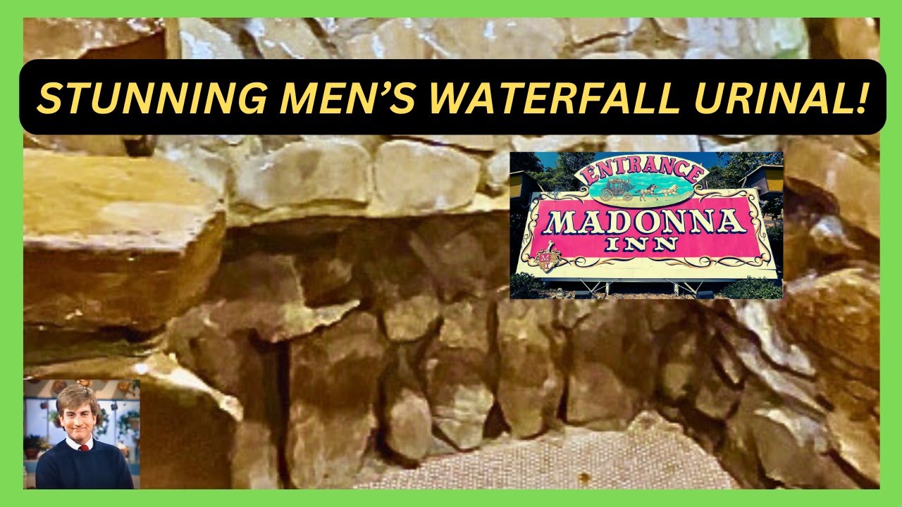 STUNNING MEN’S URINAL!MADONNA INN MEN'S WATERFALL URINAL! #madonnainn # ...