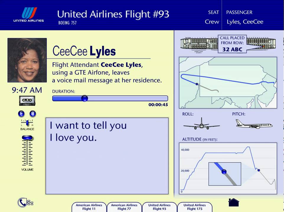 Court recording of CeeCee Lyles on Flight 93 HEAR THE WHISPERS IN THE ...