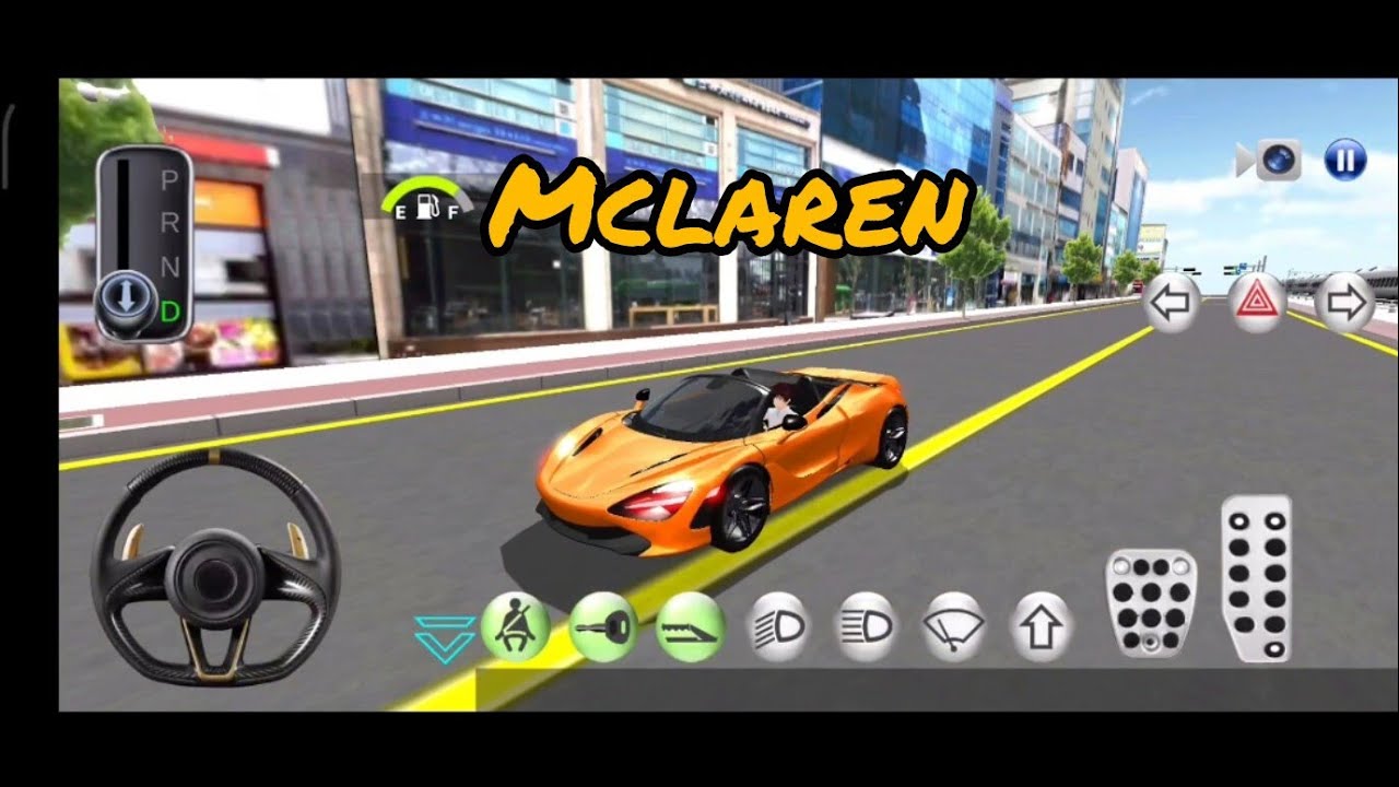 Mclaren 720s exhaust sound 3D DRIVING CLASS ANDROID GAMEPLAY VIDEO CAR ...