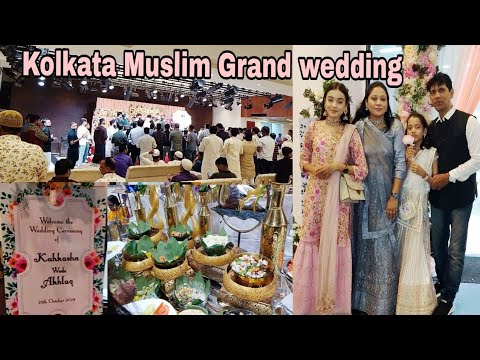 Kolkata Indian Grand Muslim Luxury wedding 💒| Grand Muslim wedding Food ...