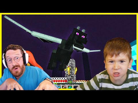 Vefa İlk Defa Oyunu Bitirdi, End Dragon’u Kesti! (Minecraft)