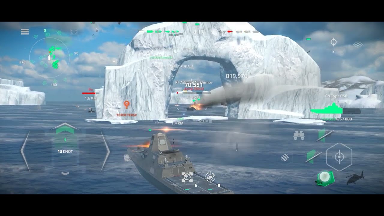 CN Type 058 with P-700 Granit High Damage - YouTube