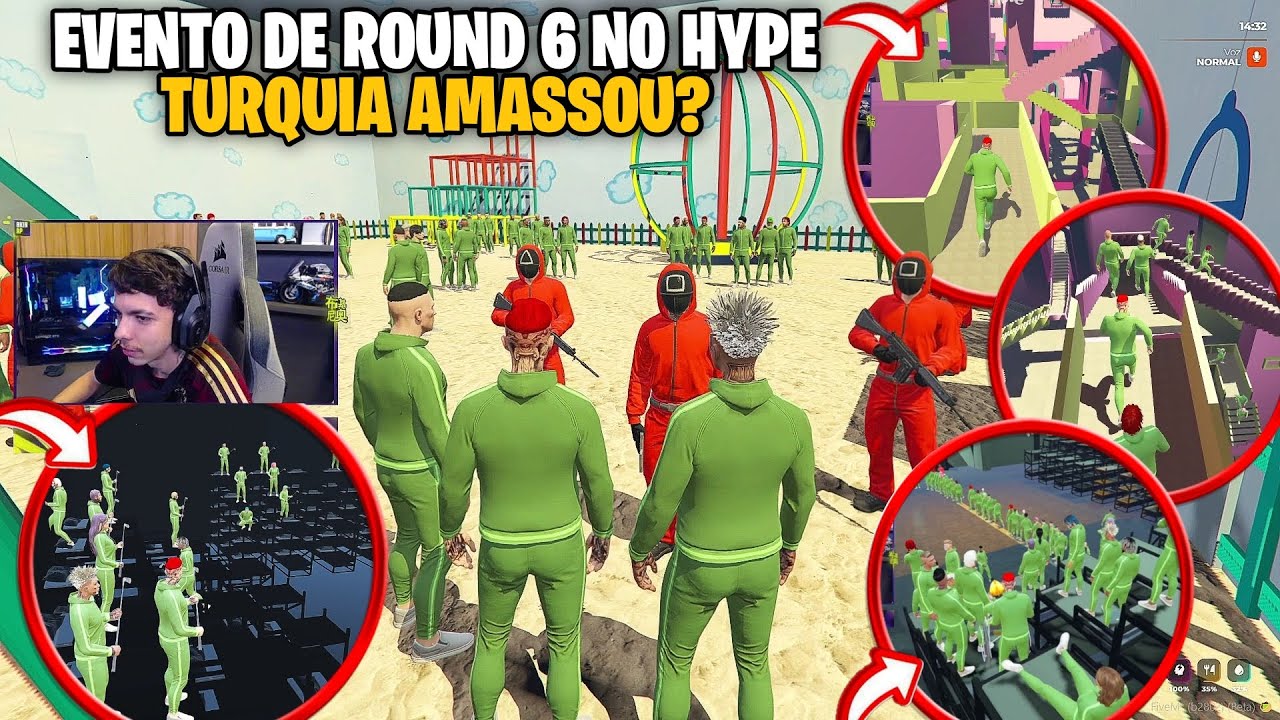 EVENTO DE ROUND 6 NO HYPE | TURQUIA GANHOU? | DEU K.O COM BK | FC ...