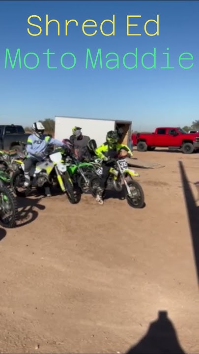 Shred Ed and Moto Maddie enter track for @themotoacademyYT #330 #315 #324 - YouTube